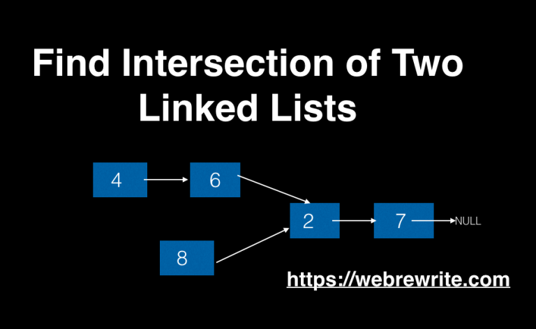 Find The Intersection Of Two Linked Lists 3 Approaches